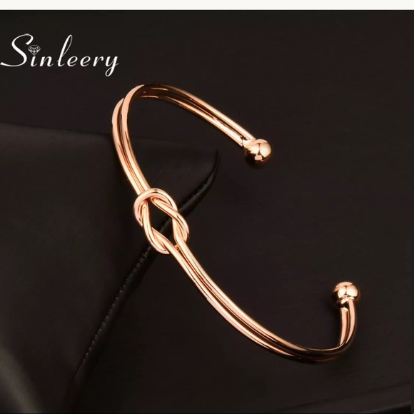 Jewelry | 18k Rose Gold Cross Knot Bracelet | Poshmark